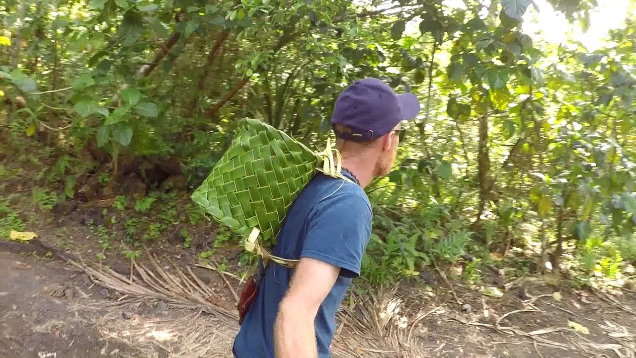 How To Make A Primitive Backpack In The Field - YouTube