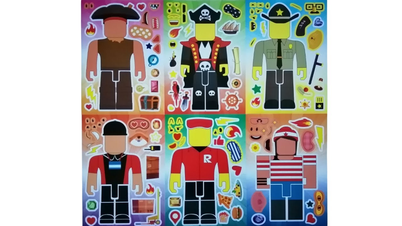 Decorate with Sticker Book Roblox | Toy ASMR Paperdiy - YouTube