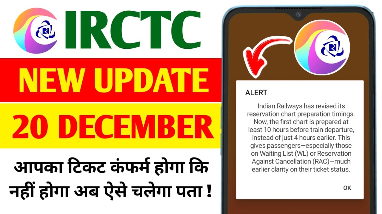 irctc ticket booking new update | irctc new rules for ticket booking ...