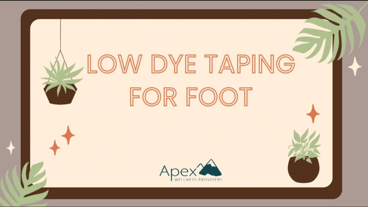 Low Dye Foot Taping - YouTube