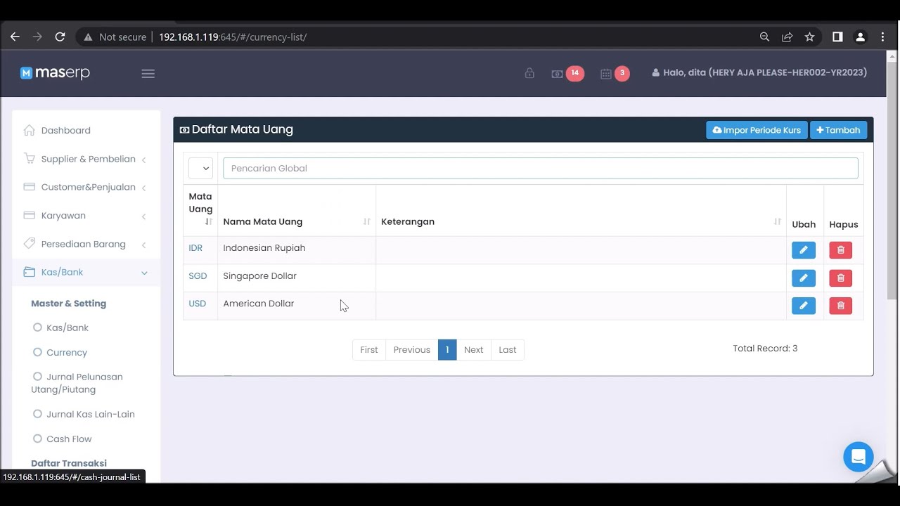Tutorial Pembuatan Master Curency pada Program MASERP - YouTube