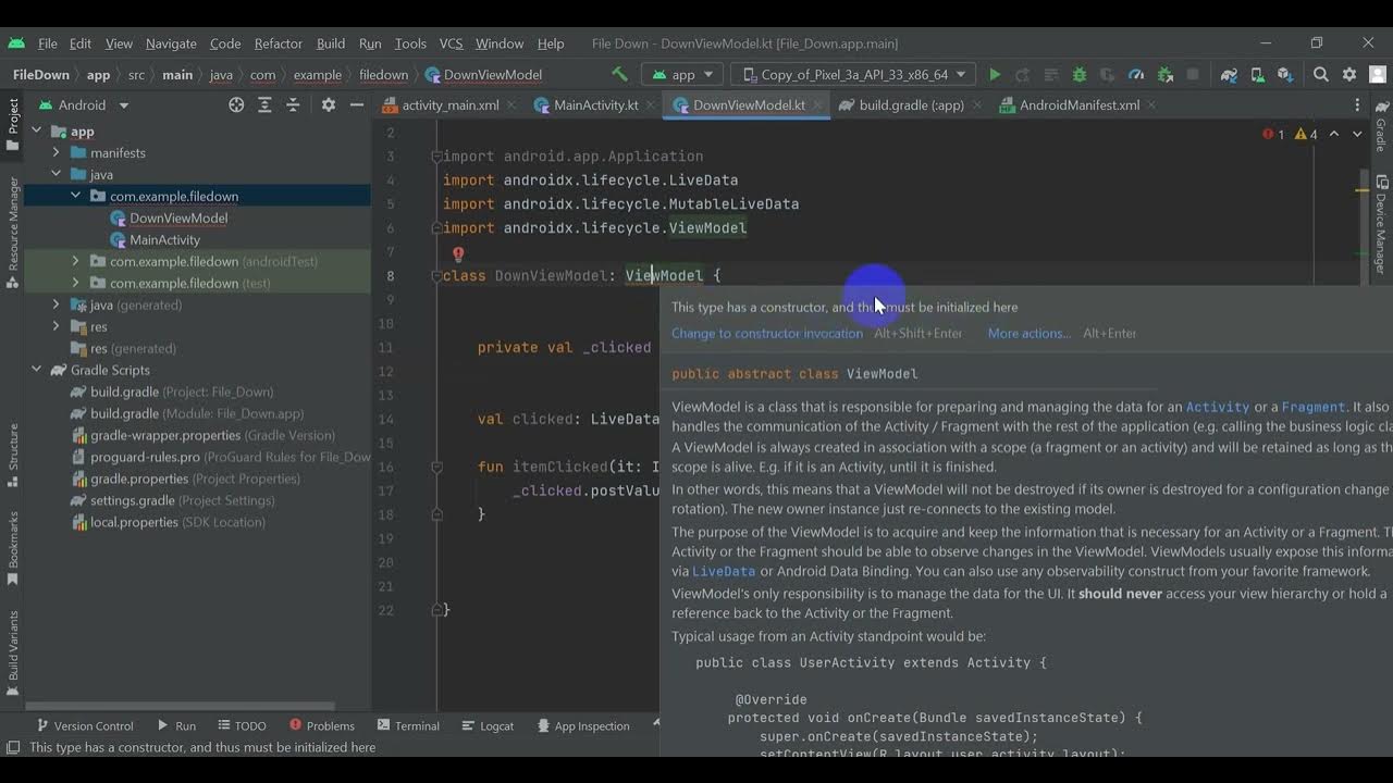 This Type Has A Constructor And Thus Must Be Initialized Here