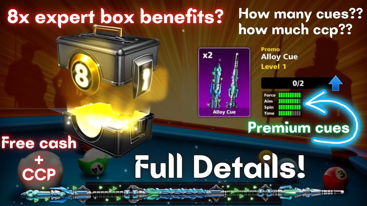 What we will get from 8 Expert Boxes in 8 Ball Pool | Full details ...
