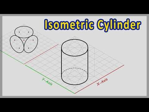 How to Draw Isometric Cylinder | Lesson 2 | Circles - YouTube