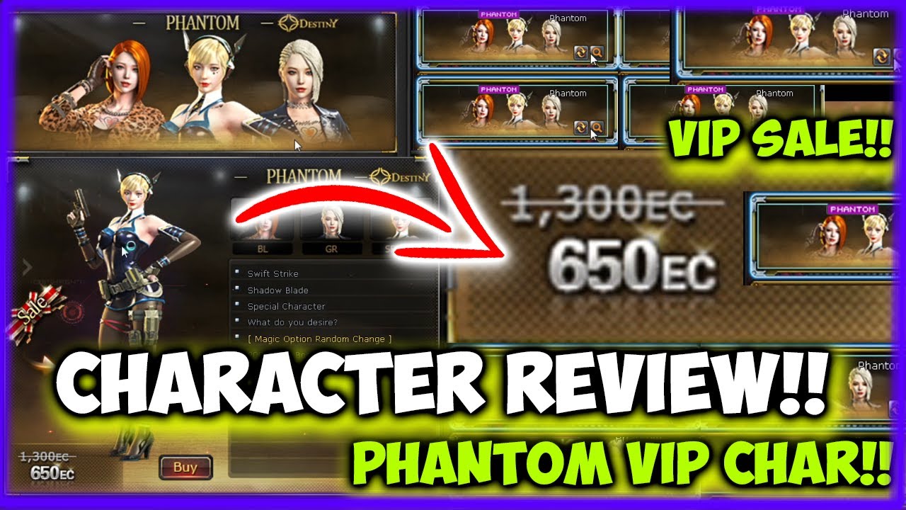 CFPH | PHANTOM VIP CHAR | CHARACTER REVIEW | VIP SALE! - YouTube