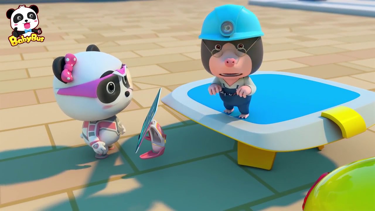 Super Bayi Panda Menyelesaikan Misi Pipa Gas Yang Bocor Kartun Anak Bahasa Indonesia BabyBus ...