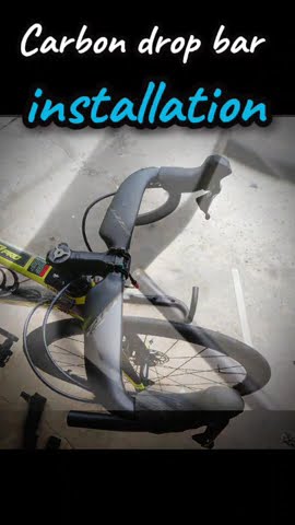 carbon drop bar installation road bike #roadbike #carbon #cycling #cyclists #shimano #sram - YouTube
