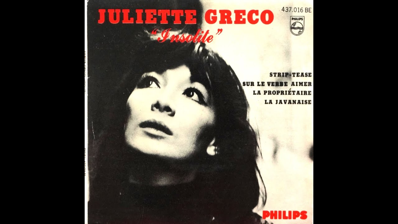 Juliette Gréco ( Vol.1 ) Strip tease - La Javanaise 1963 - YouTube