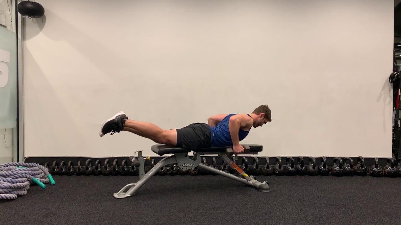 Dumbbell Lying Row