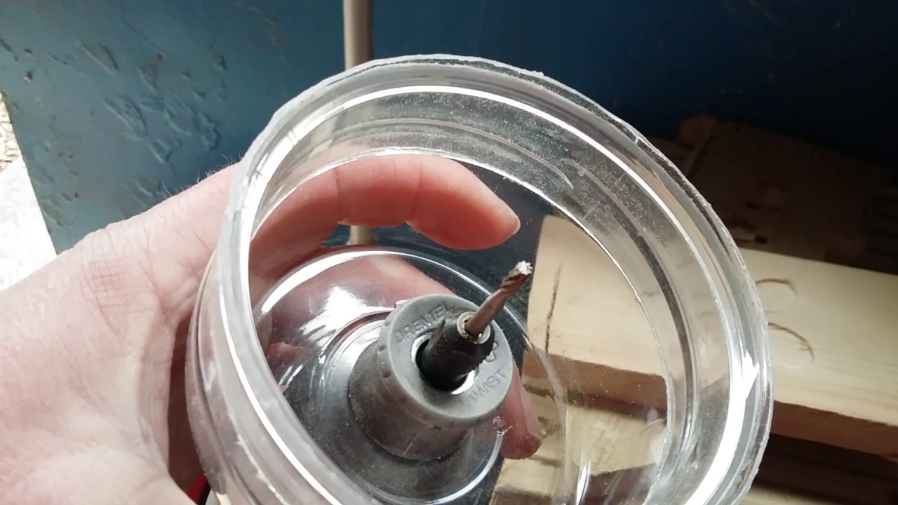 Plastic container router for the dremel - YouTube
