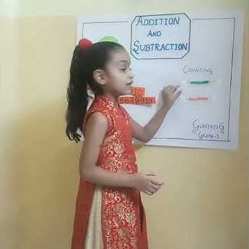 Class 1 addition and subtraction project done by gunjan - YouTube