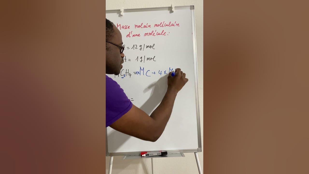 Comment Calculer La Masse Molaire Moléculaire D´une Molécule Youtube