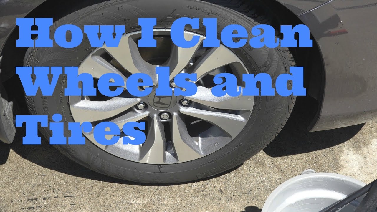 How I clean wheels and tires - YouTube