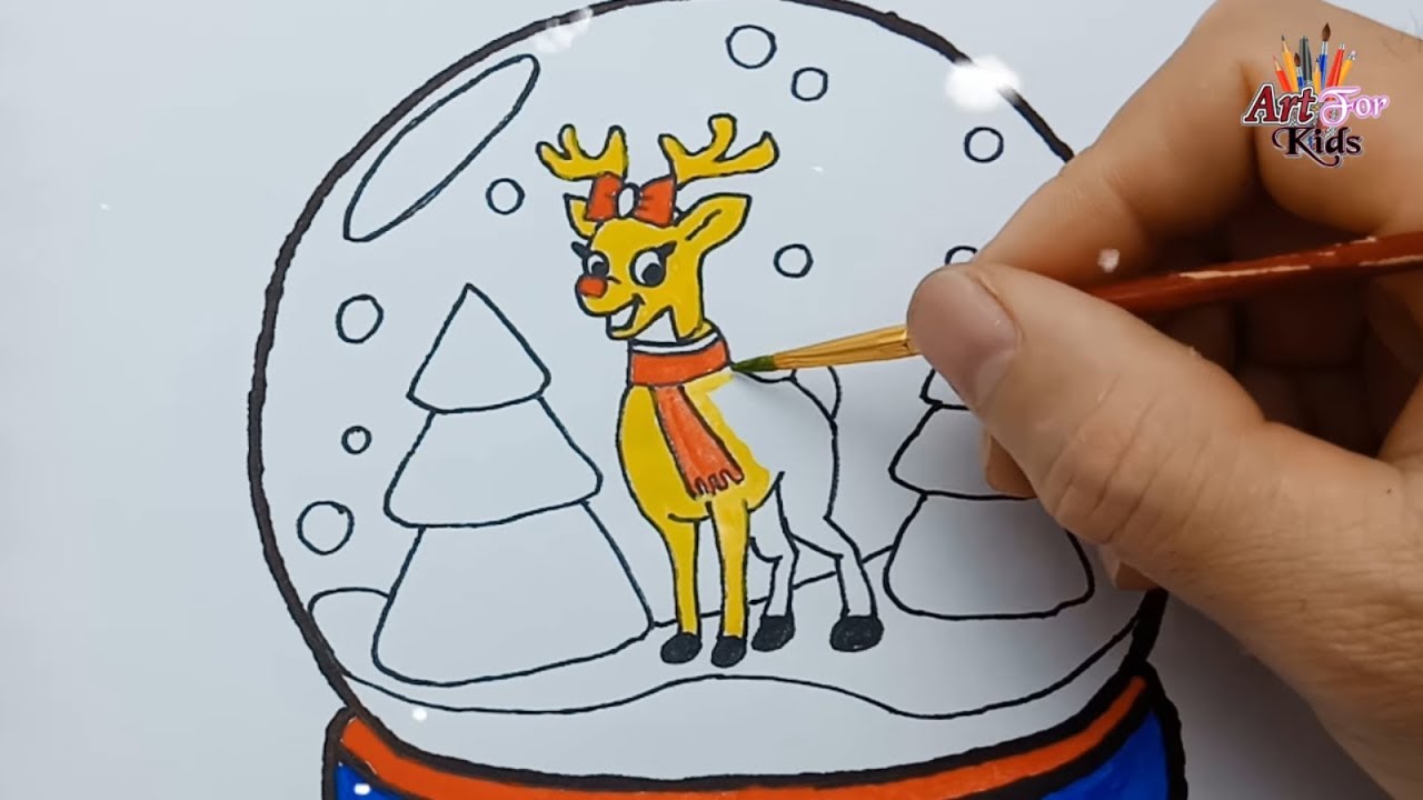 How To Daw And Color The Christmas Snow Globe Art For Kids YouTube how-to-daw-and-color-the-christmas-snow-globe-art-for-kids-youtube