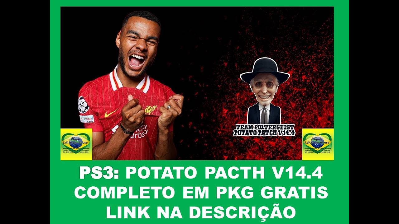 PS3: PES POTATO PACHT V14.4 COMPLETO EM PKG COM SAVEDATA DE SETEMBRO ...