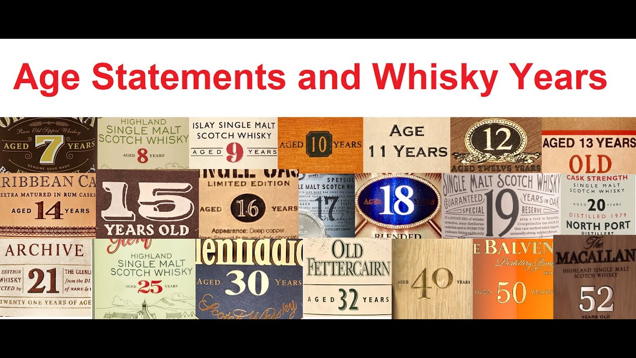 Whisky Age Statements, NAS (No Age Statements) and Whiskey Years of ...