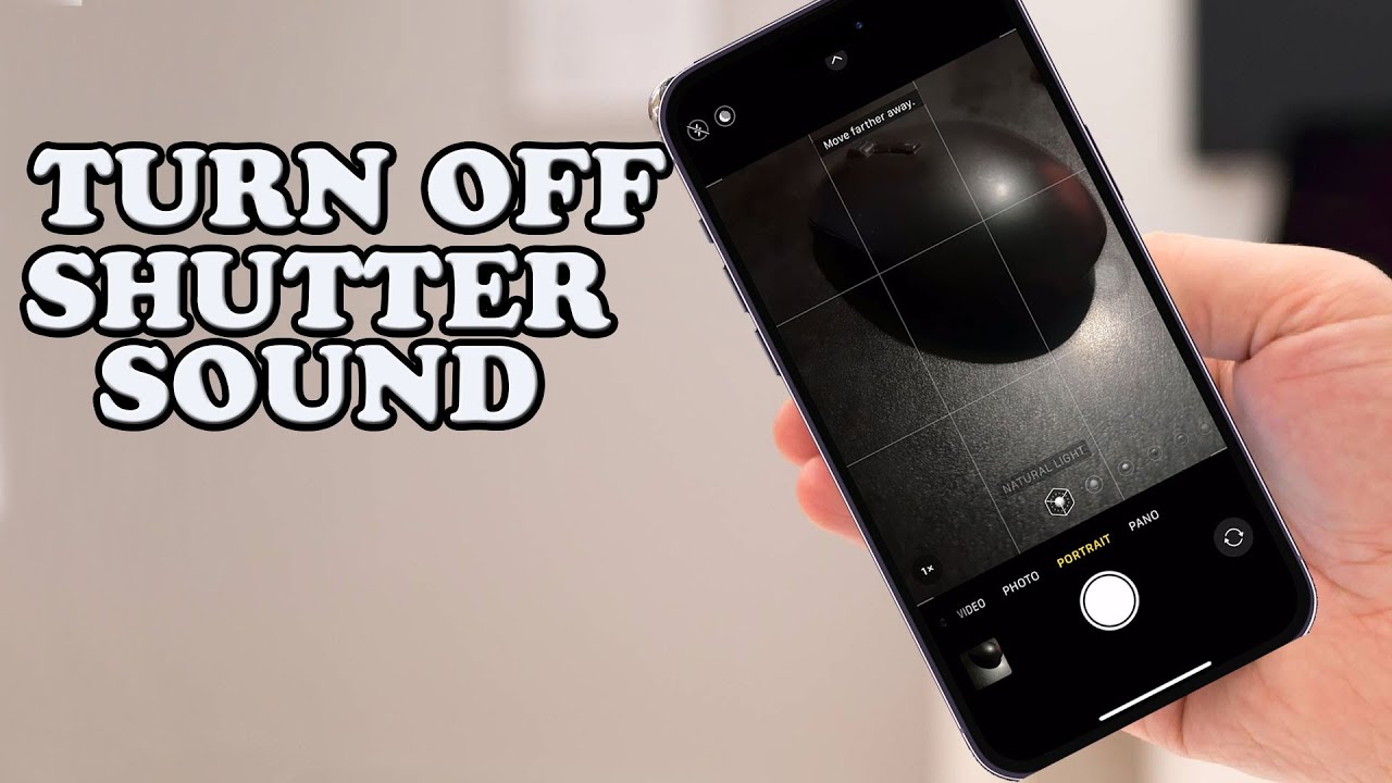 How to Turn off Shutter Sound on iPhone - YouTube