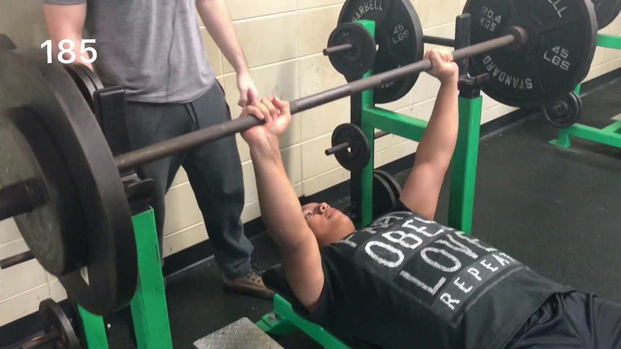 Bench press progress - YouTube