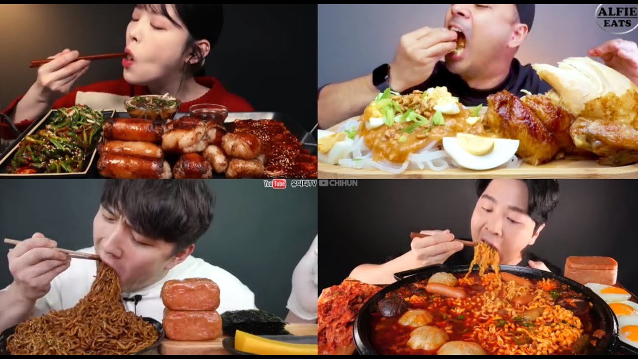 MOST ULTIMATE MUKBANG FOOD *EXTREME SATISFYING BIG BITES* - YouTube