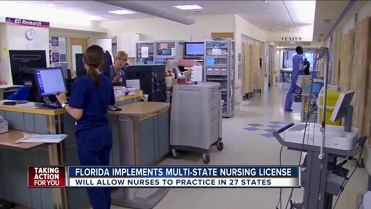 Florida implements multi-state nursing license amid shortage - YouTube