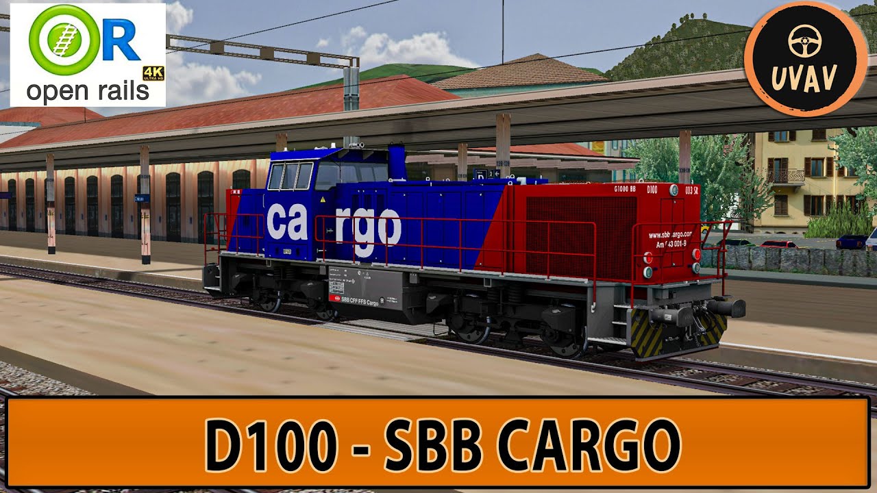 OPEN RAILS PROJECT REMASTERING 4K - MSTS - D100 SBB CARGO - YouTube