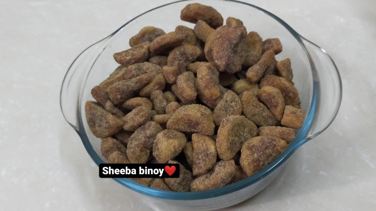 Sarkara Varatti Banana chips with jaggery - YouTube