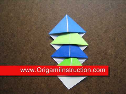 Paper Folding Origami Triangle Bookmark - YouTube