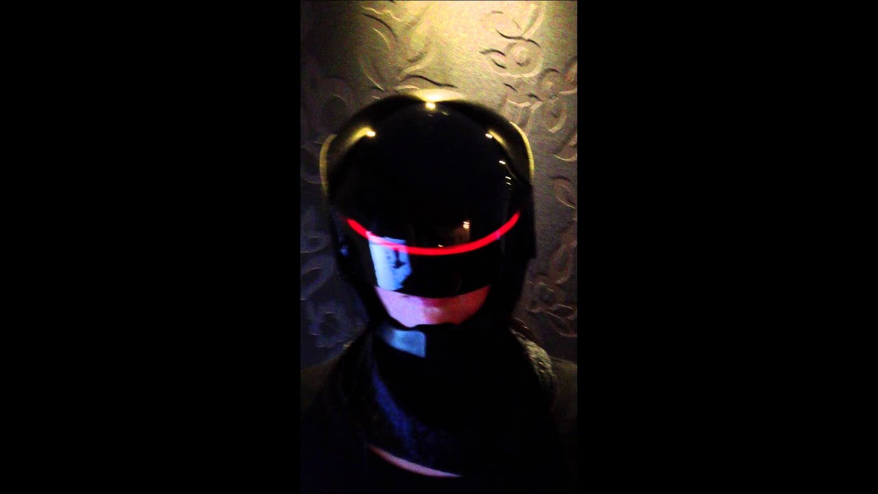 Robocop 2014 helmet 3.0 from 3d print - YouTube