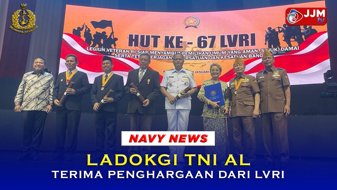 Navy News - LADOKGI TNI AL TERIMA PENGHARGAAN DARI LVRI - YouTube