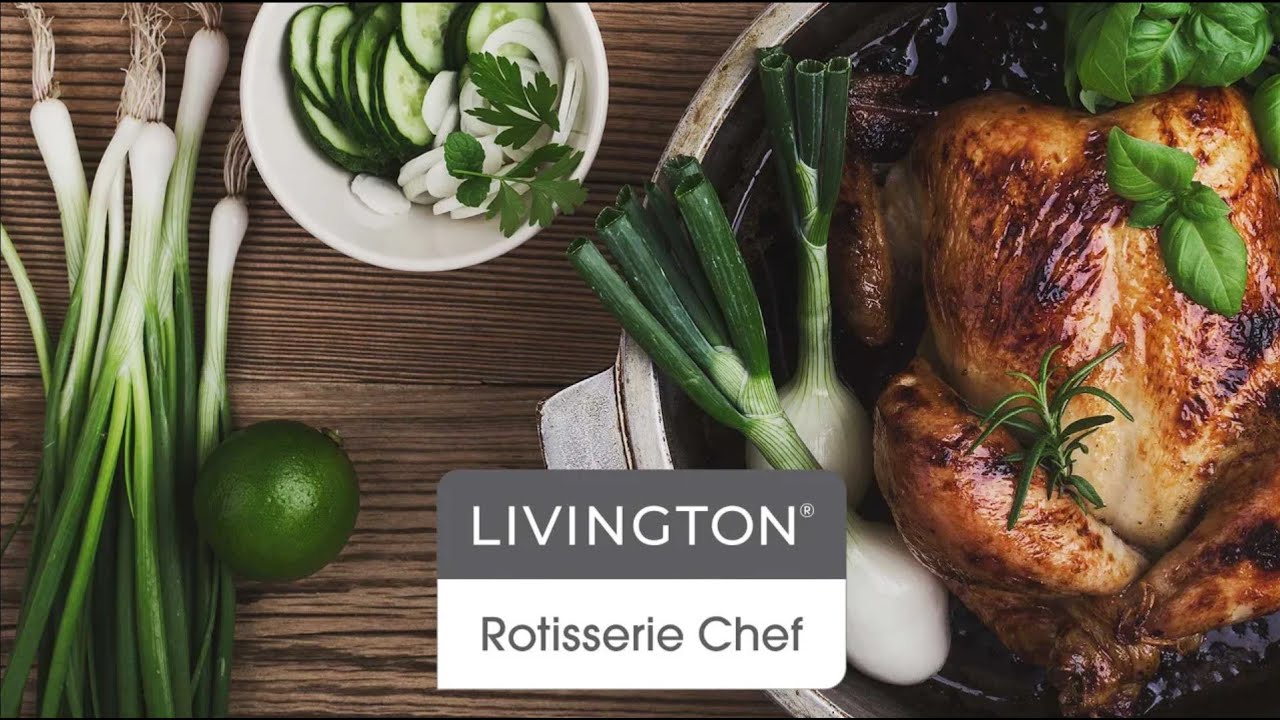 Livington Rotisserie Chef | 2in1 Grill für saftigen Indoor-Grillgenuss ...