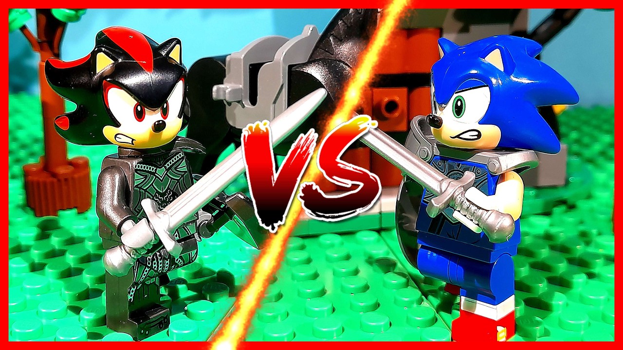 LEGO Sonic VS Shadow: KNIGHT FIGHT - YouTube