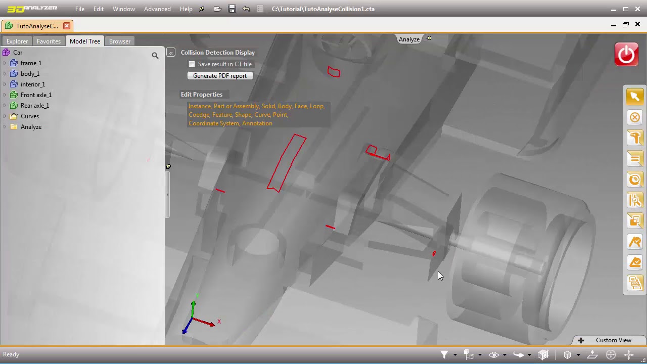 3D Analyze - 간섭 확인 - YouTube