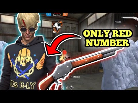 FREE FIRE ONLY RED NUMBER PRO GAMEPLAY - YouTube