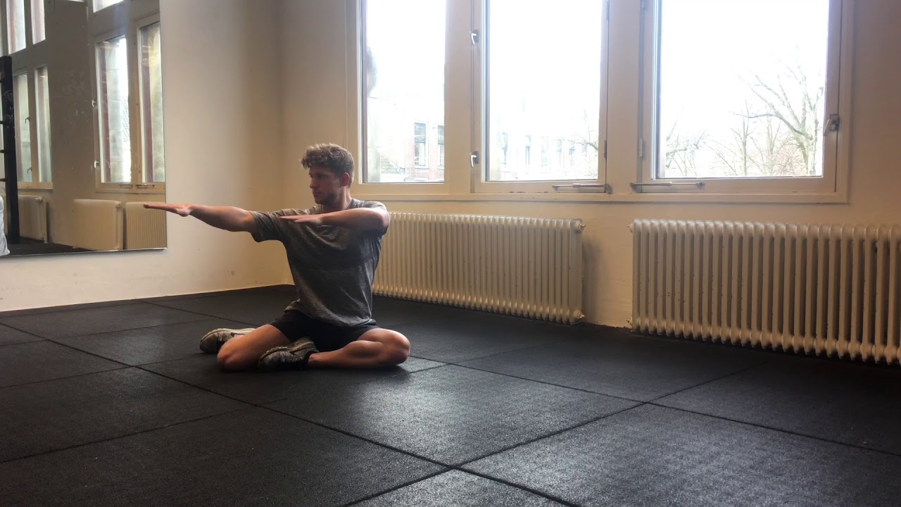 Side sitting rotations - YouTube