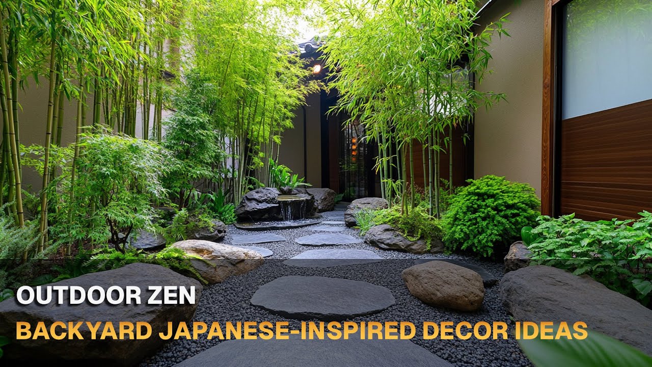 Outdoor Zen: Japanese-Inspired Decor Ideas for a Serene Backyard - YouTube