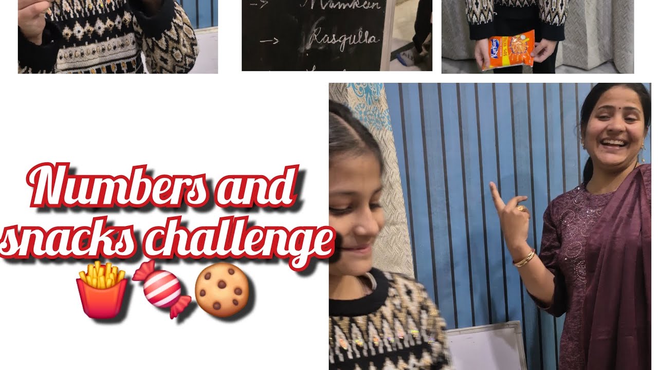 numbers and snacks challenge🍟🍬😍😍 - YouTube