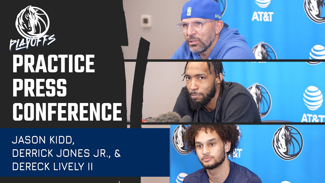 Jason Kidd, Derrick Jones Jr., & Dereck Lively II | Practice Press ...