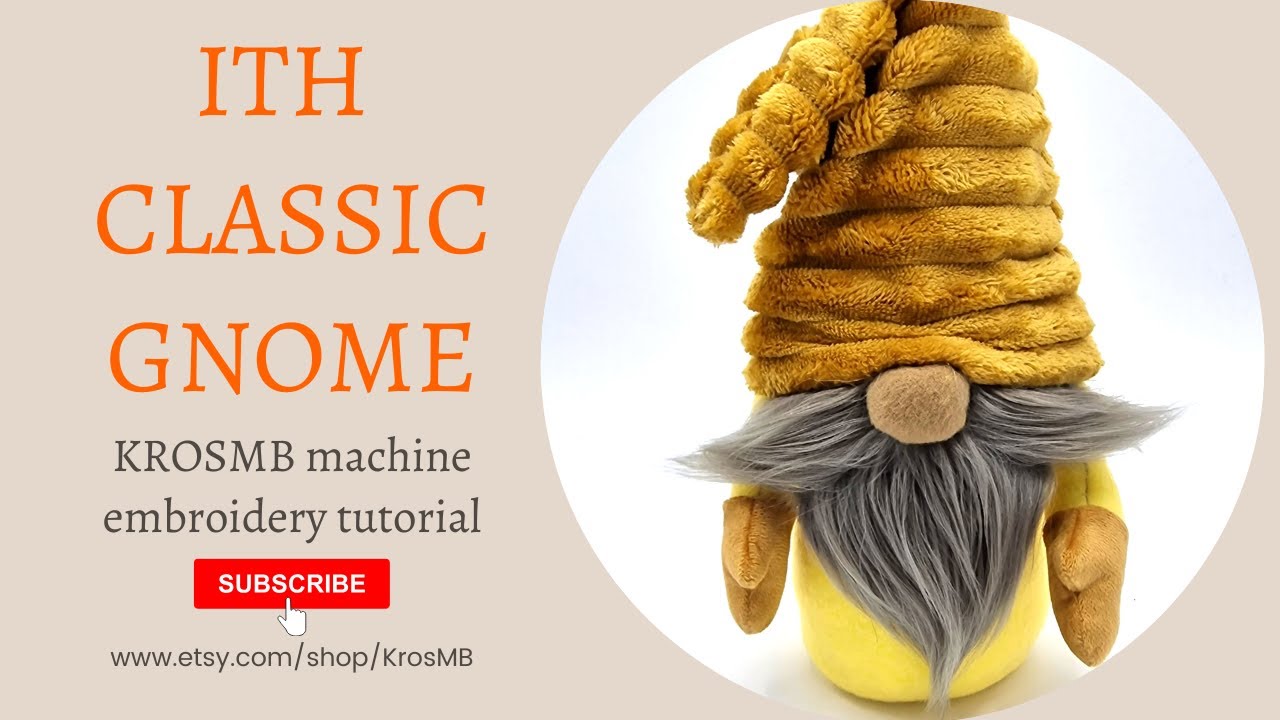 How to make the classic gnome using your embroidery machine. KrosMB in ...