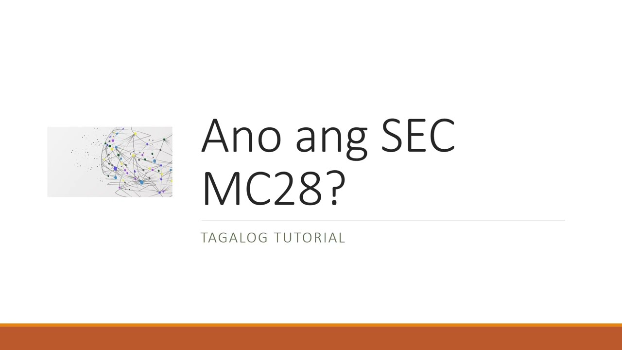 Ano ang SEC MC28? - YouTube