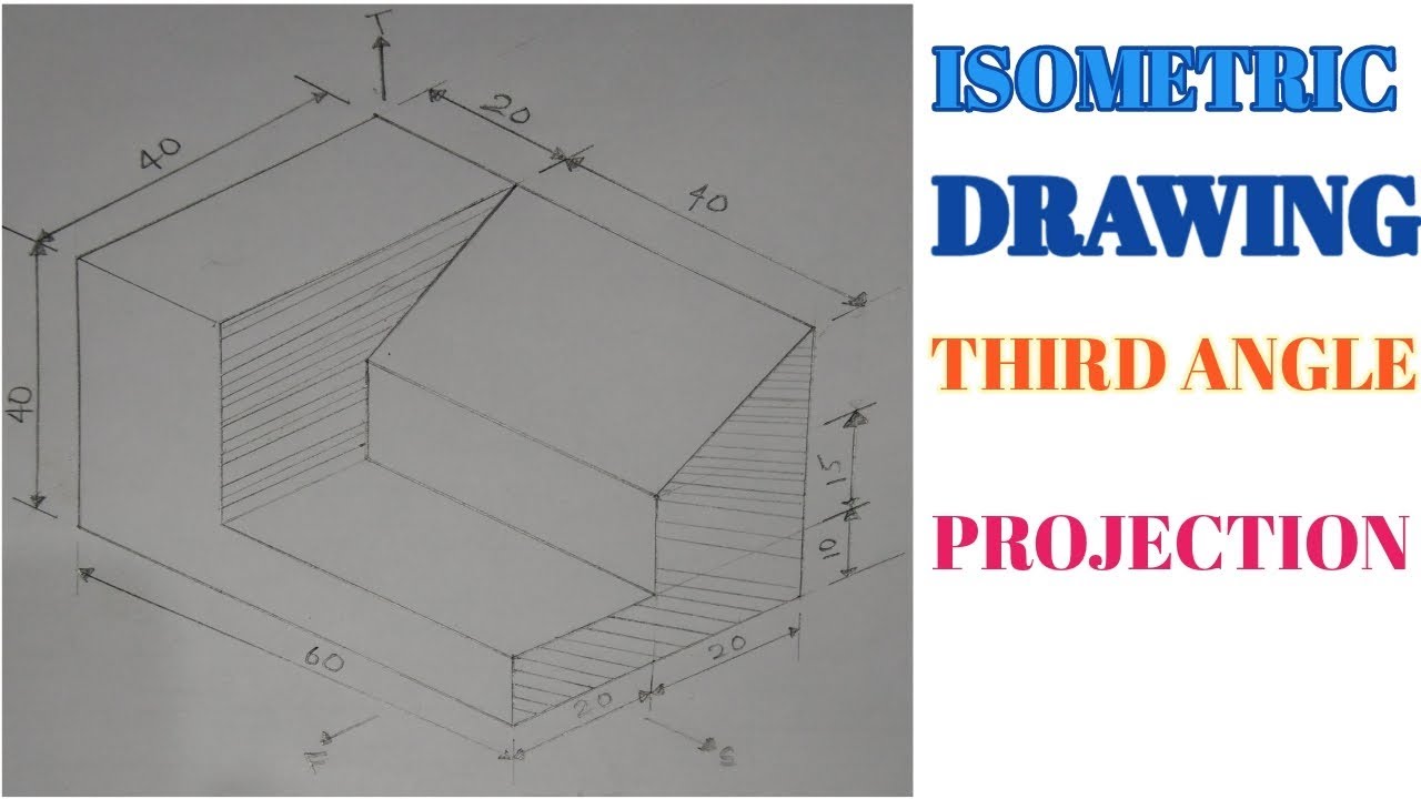 Engineering drawing orthographic view | third angle projection | by iti ed hindi - YouTube