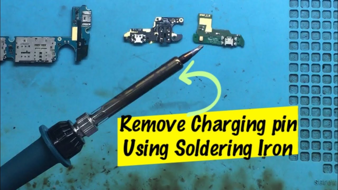 How to remove charging pin using soldering iron // how to change ...