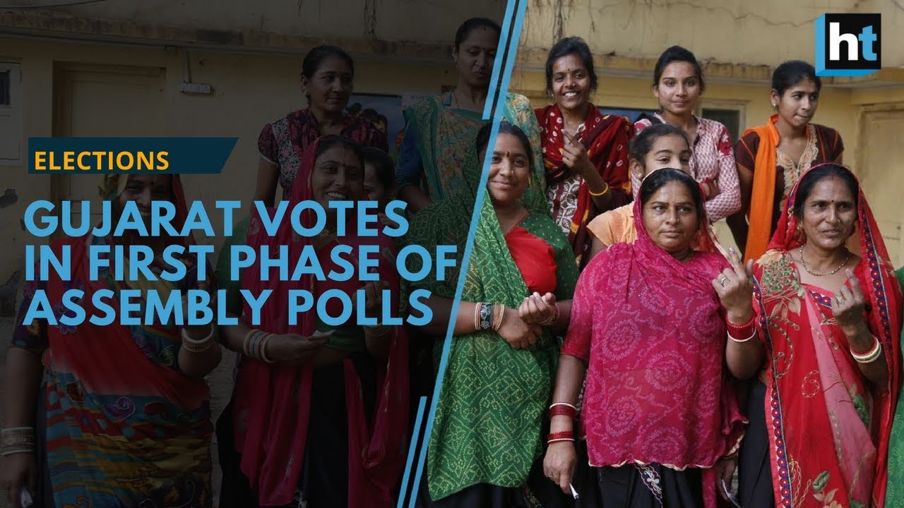 Gujarat voted in first phase of assembly elections - YouTube