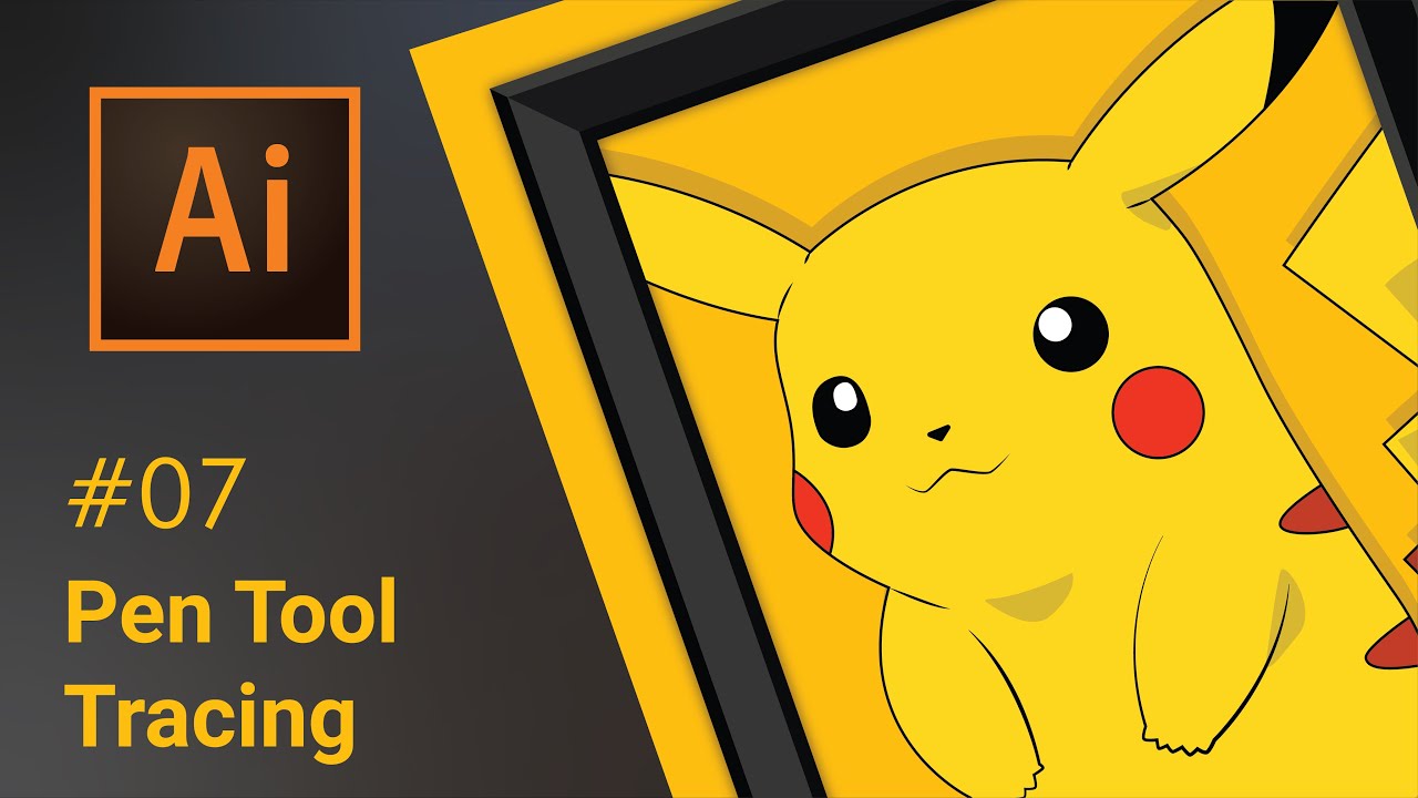 Tutorial Adobe Illustrator : Tracing Menggunakan Pen Tool - Menggambar ...