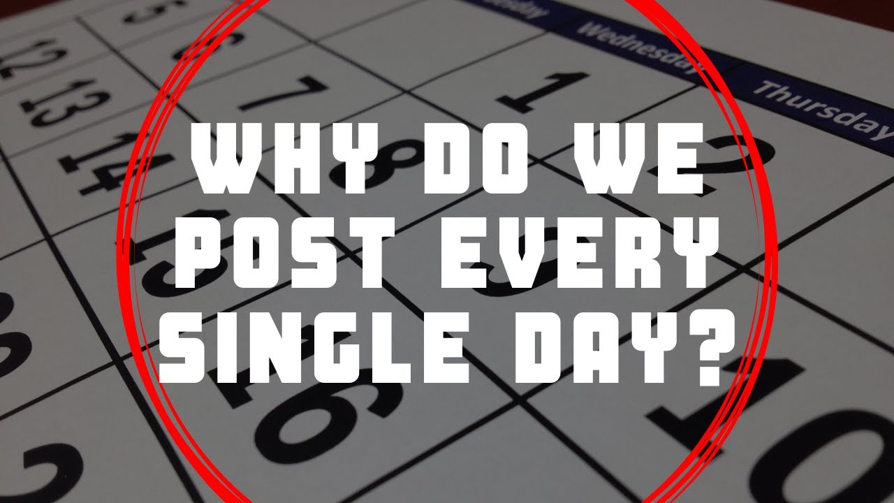 Why We Post Every Day - Vlog 504 - YouTube