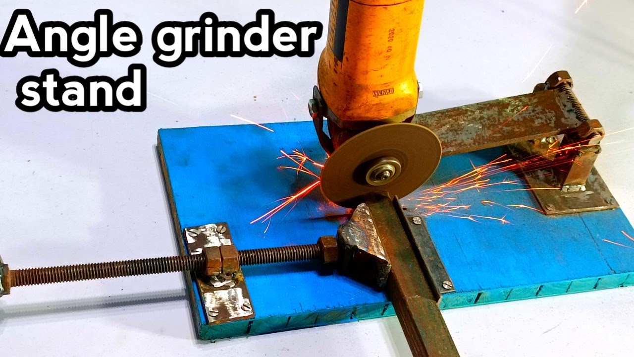 How To Make Angle Grinder Stand | Homemade Angle Grinder Stand - YouTube