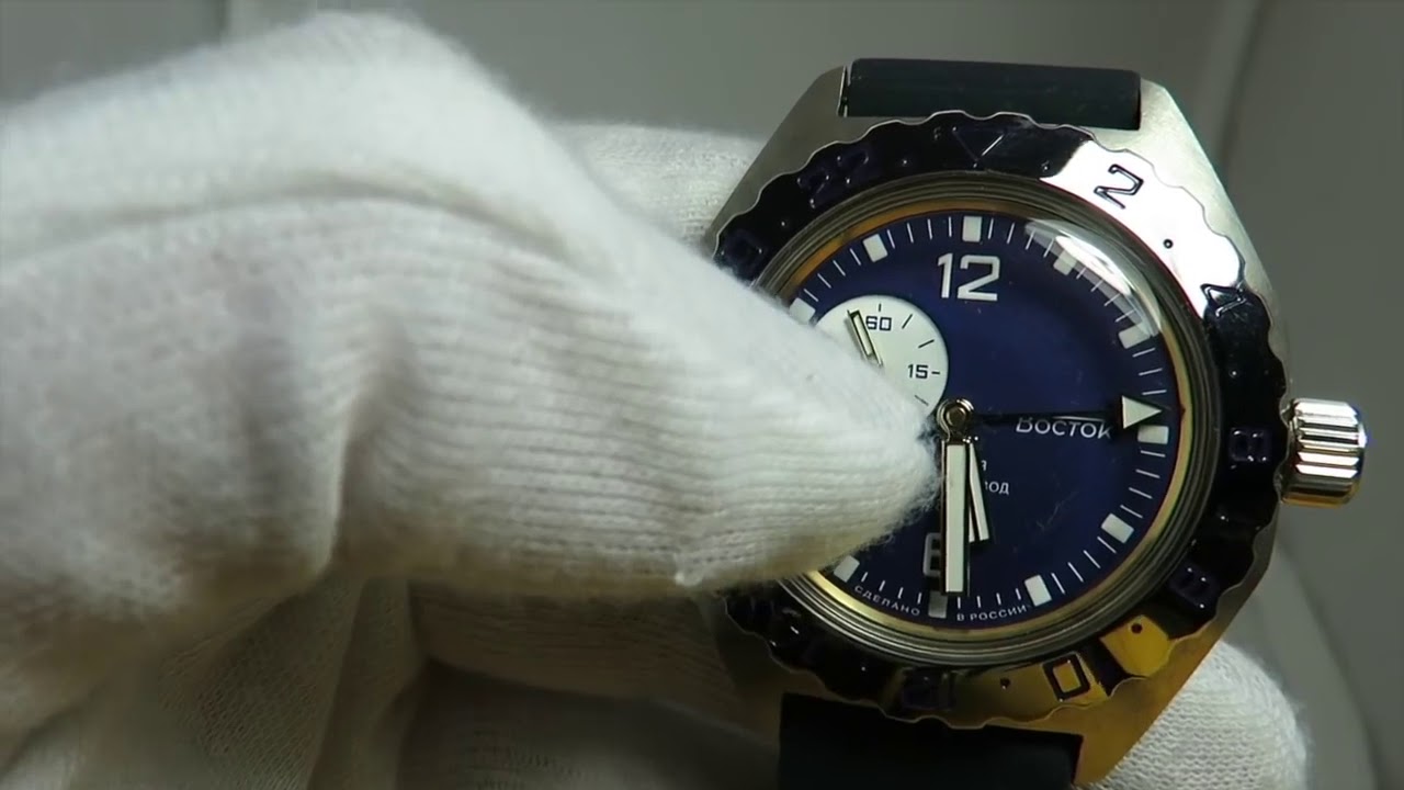 Vostok Amphibia Unboxing + Review New Style 2017 Mens GMT Watch Under ...