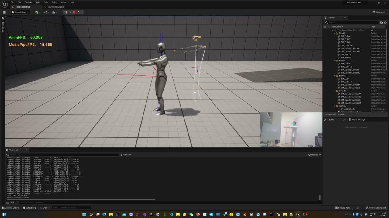 UE5 mocap with mediapipe ---- chareacter movement - YouTube