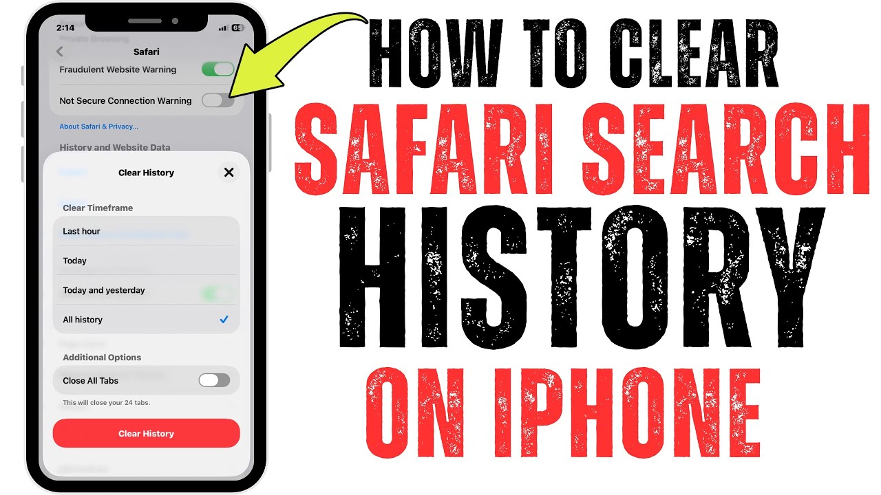 How To Clear Safari Search History On iPhone / iOS 26 / 2026 - YouTube