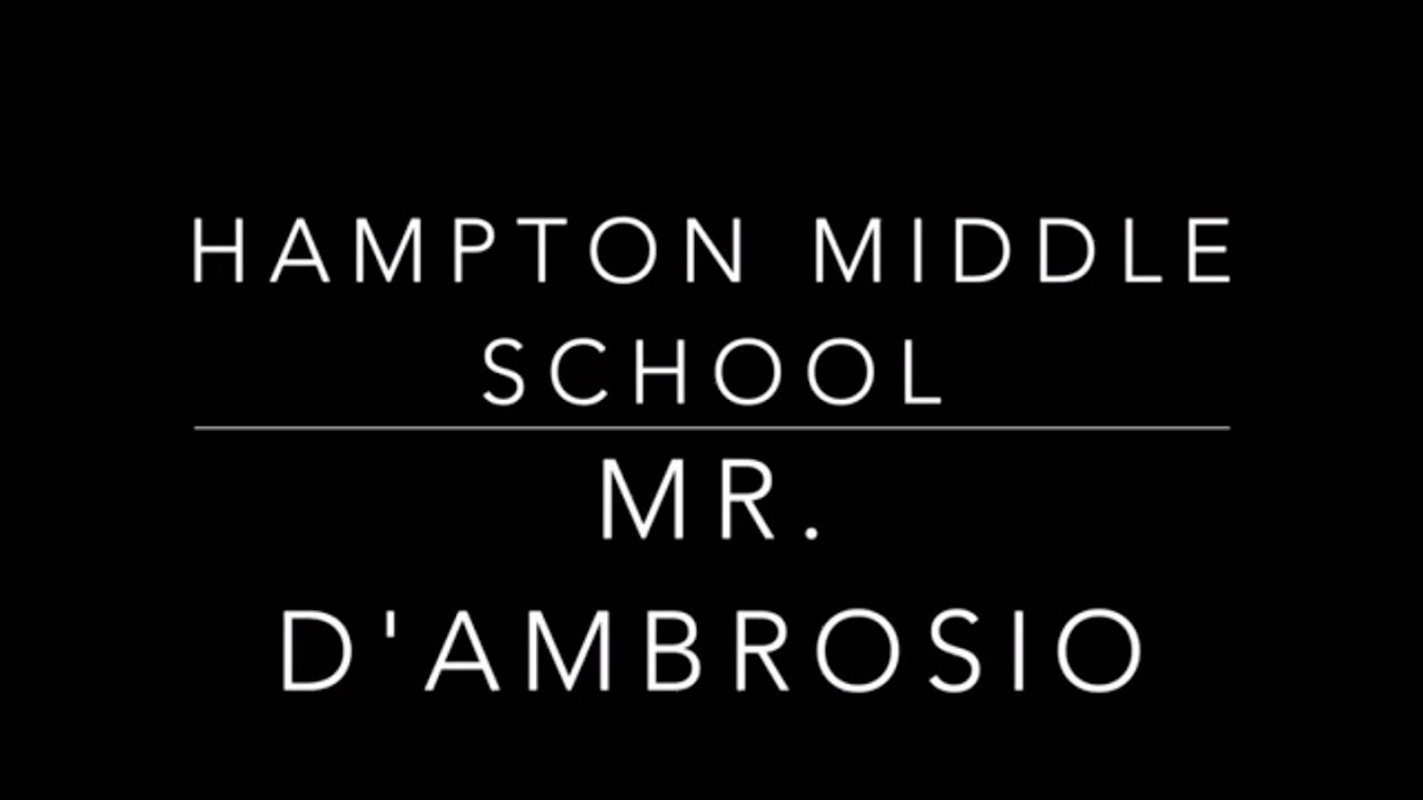 #FINISHSTRONGHMS - Mr. D'Ambrosio - YouTube