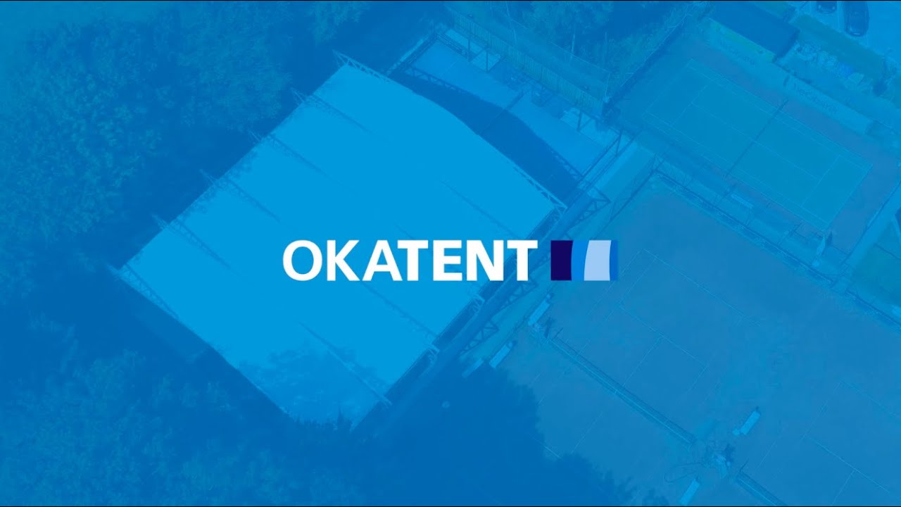 SPORT OKATENT - Cover for two single courts in Belgium - YouTube